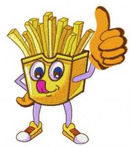 Cornet de frites - Margarida Broderie